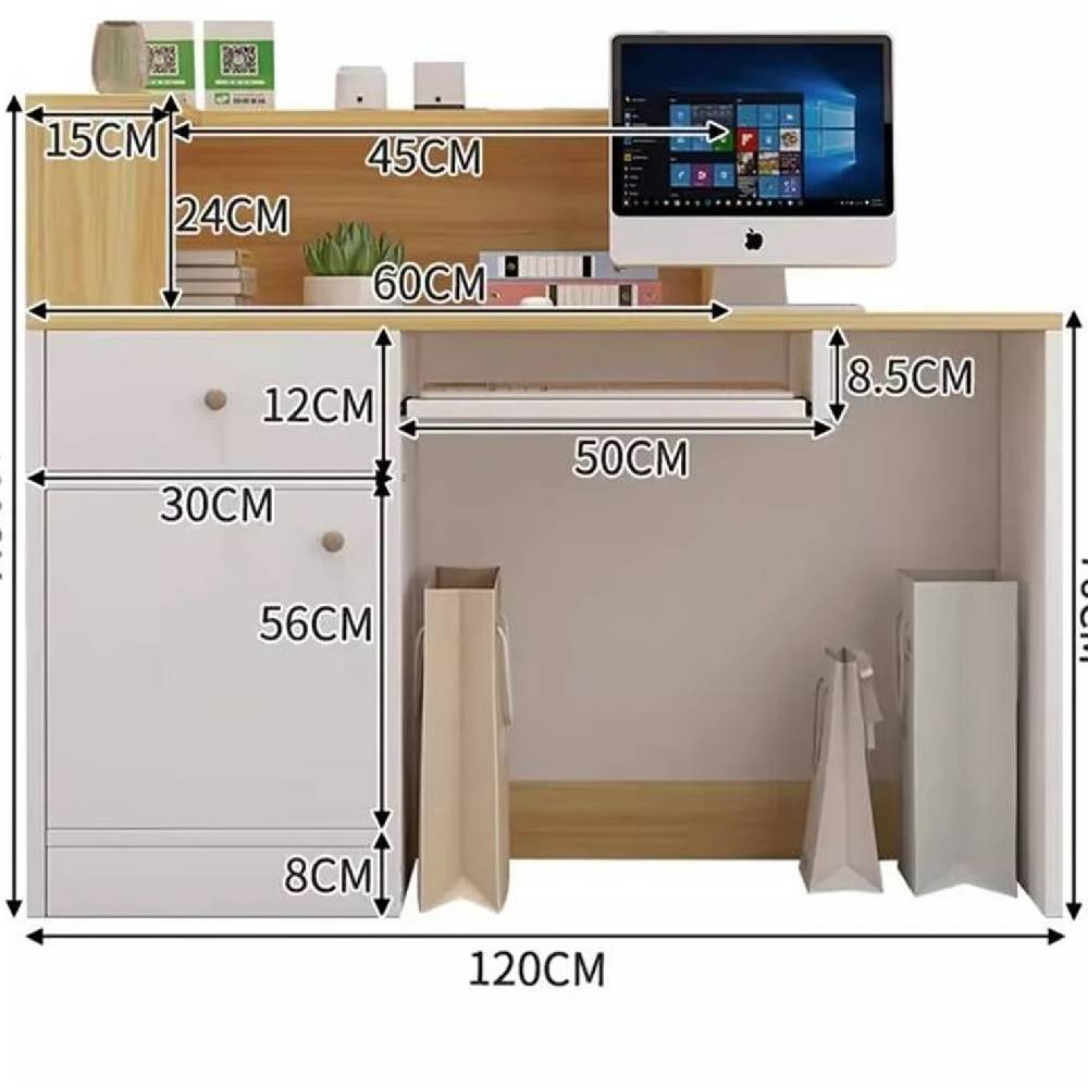 ESCRITORIO NACION MUEBLES COUNTER PARA OFICINAS MULTICOLOR NM - Promart