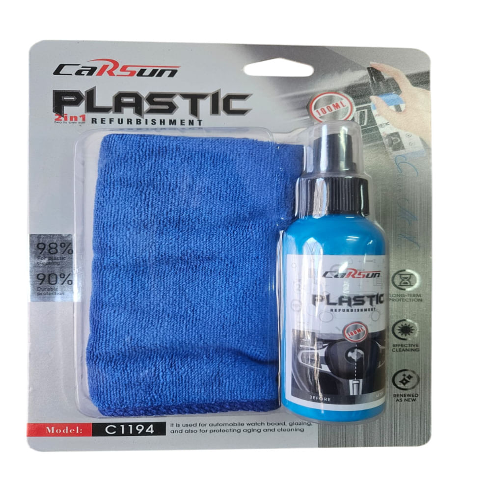 Kit de Limpieza y Renovador de Plasticos Carsun | Promart.pe - Promart