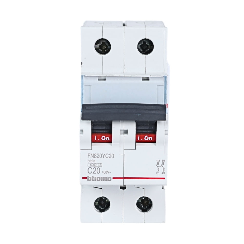 Interruptor Termomagnético 2x20A 220V-10KA Bticino - Promart