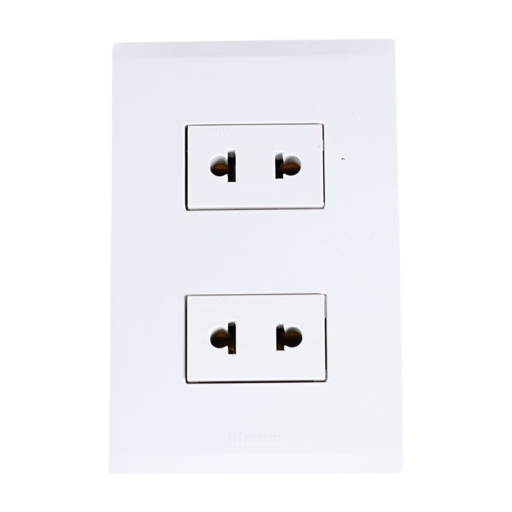 Tomacorriente Universal Doble MODUS4 Blanco Bticino - Promart