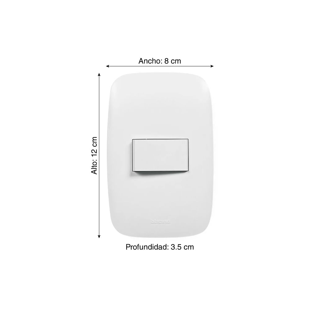 Interruptor Unipolar Simple Sencia Bticino - Promart