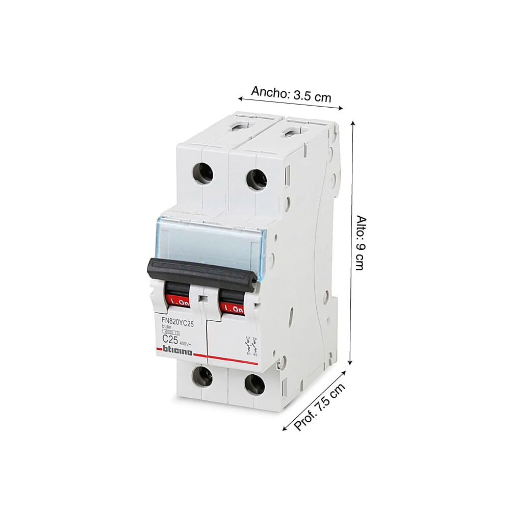 Interruptor Termomagnético 2x25A 220V-10KA Bticino - Promart