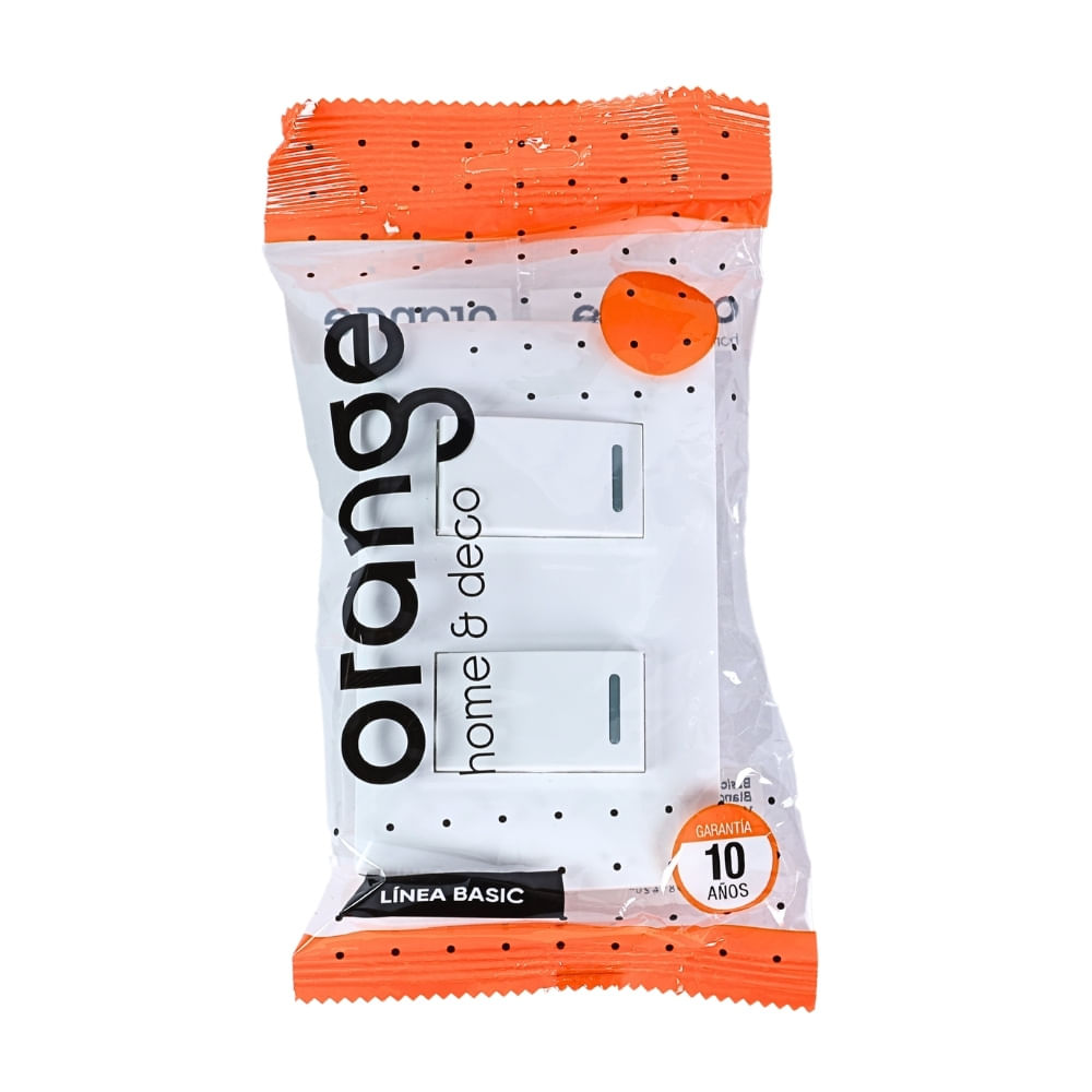 Interruptor Doble - Basic Orange - Promart