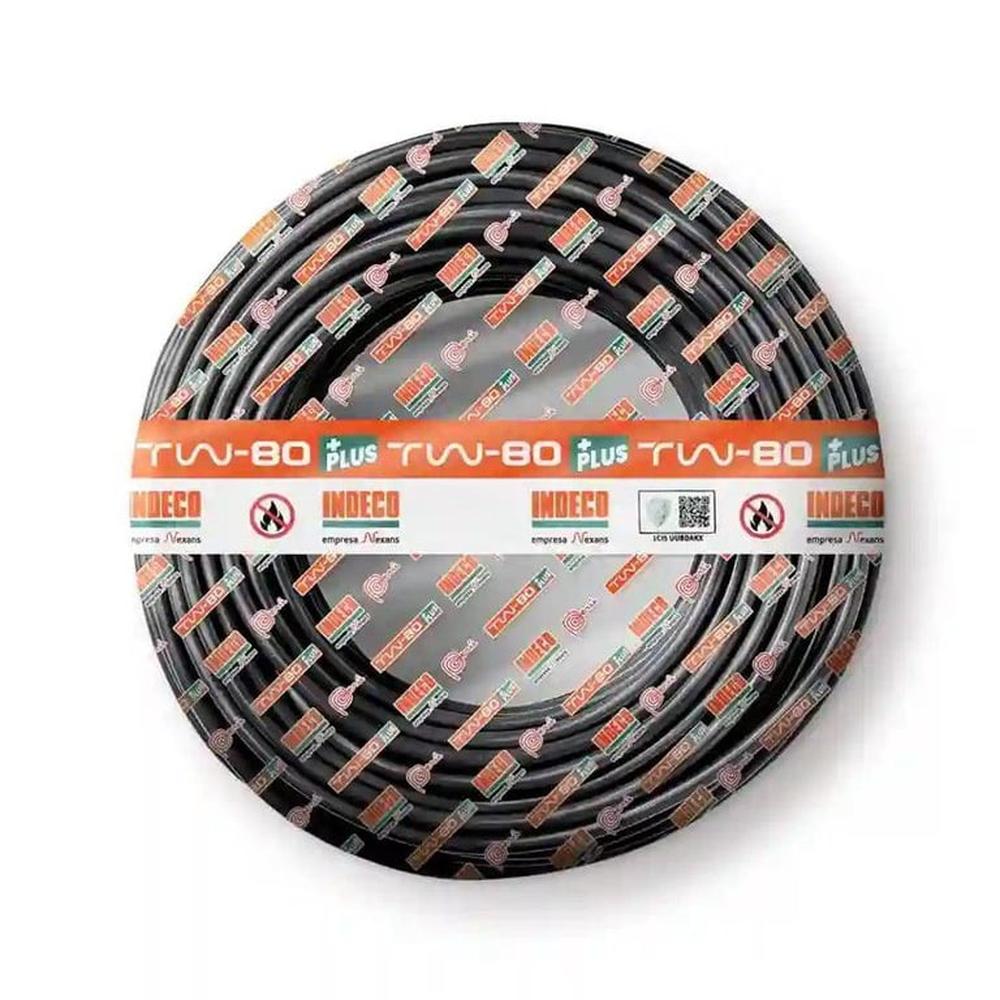 Cable Tw-80 Plus 450/750V 12 Awg Indeco - Negro - Promart
