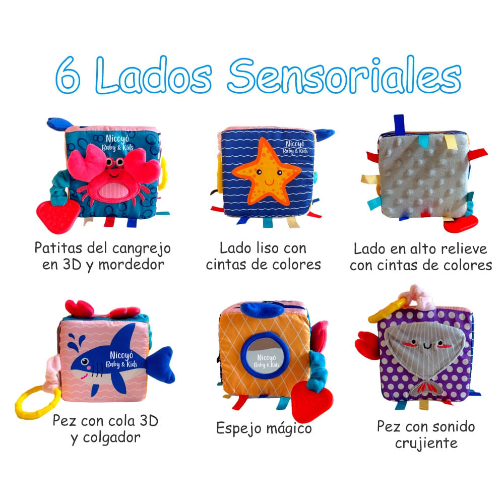 Cubo Sensorial Texturas Estimula Sentidos Bebés | Promart.pe - Promart