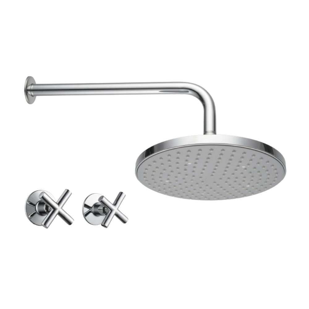 Mezcladora de Ducha Bimando con Salida Orange 8" Canvas Cromado - Promart