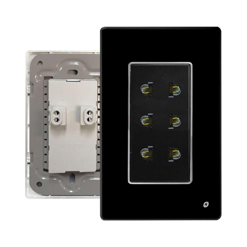 Tomacorriente Triple Universal 2 Polos OP-AT-36NG OPALUX - Promart