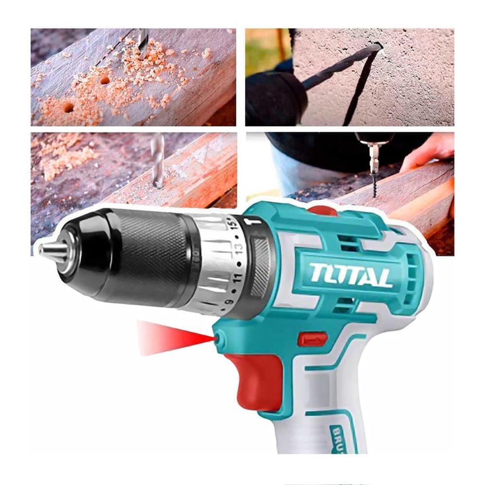 Taladro Atornillador Percutor 20V Brushless Inalámbrico Total - Promart