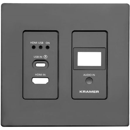 Kramer WP-SW2-EN7 US PANEL SET Marco y Placa Frontal (Negro) - Conjunto ...