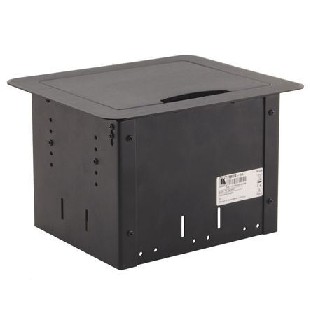 Kramer Table Mount Modular Multi-Connection Box with Tilt-Up Lid (Black ...