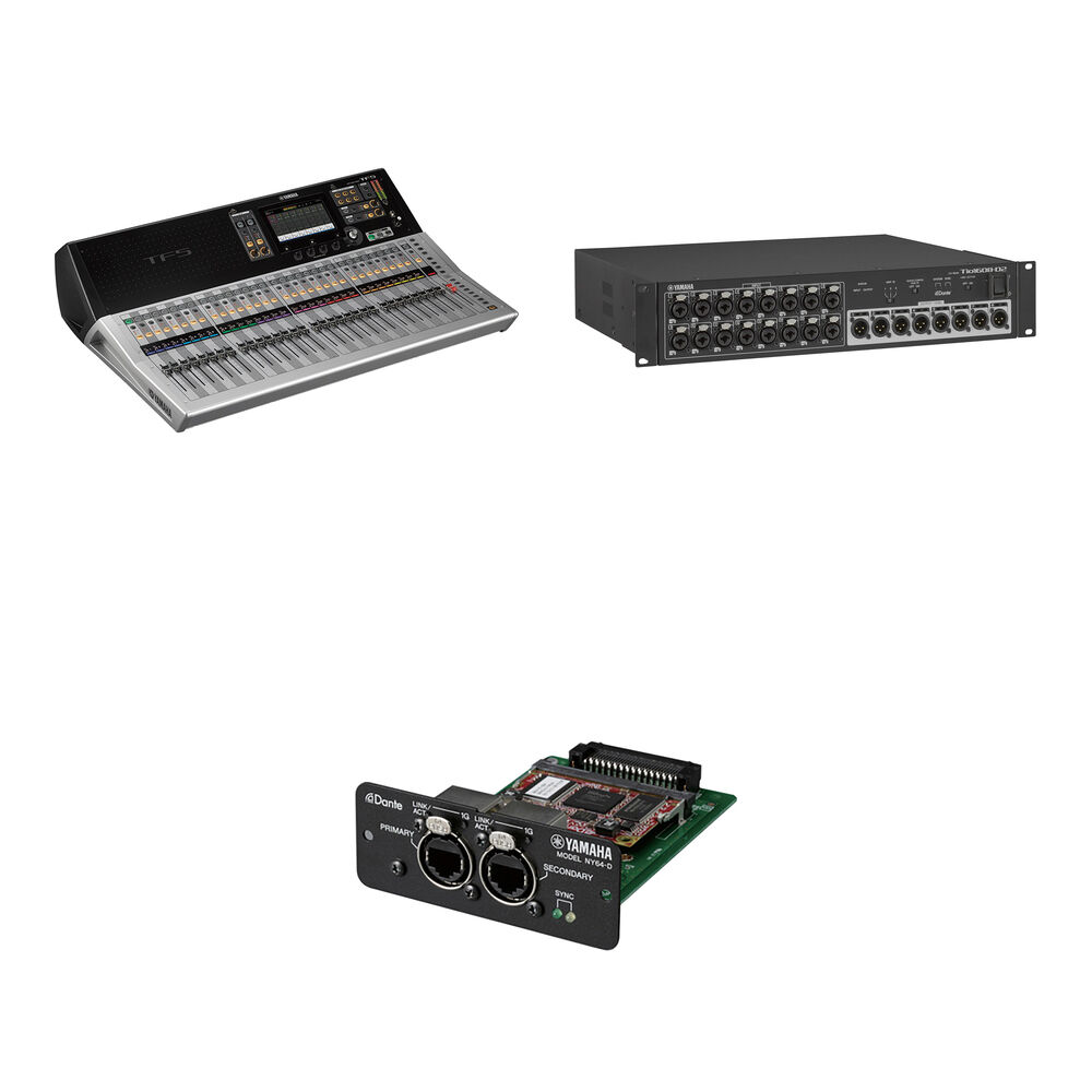 Yamaha TF5 Consola de Mezcla Digital con Kit de Stage Box y Tarjeta ...