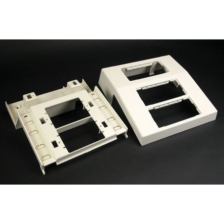Soporte de Montaje para Tres Dispositivos Wiremold 5400 (Marfil) - Promart