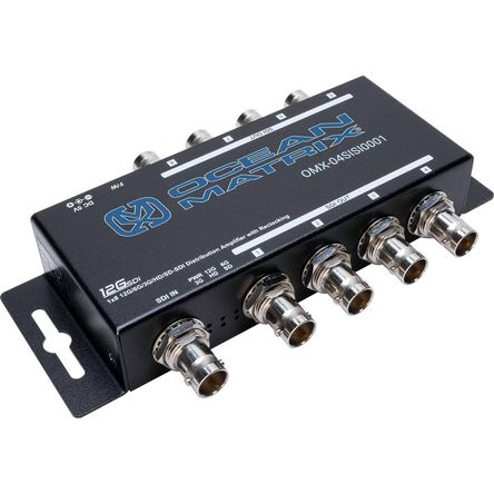 Amplificador de Distribución Ocean Matrix 1 x 8 12G-SDI con Reclocking - 12G/6G/3G/HD/SD-SDI, 8 ...