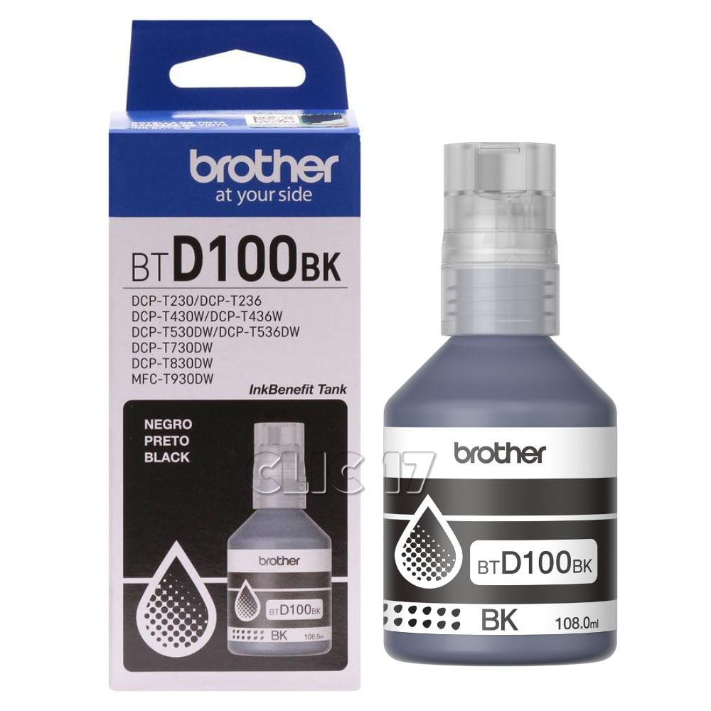 Tinta Brother BTD100BK Negro DCP-T230 430W 436W | Promart.pe - Promart