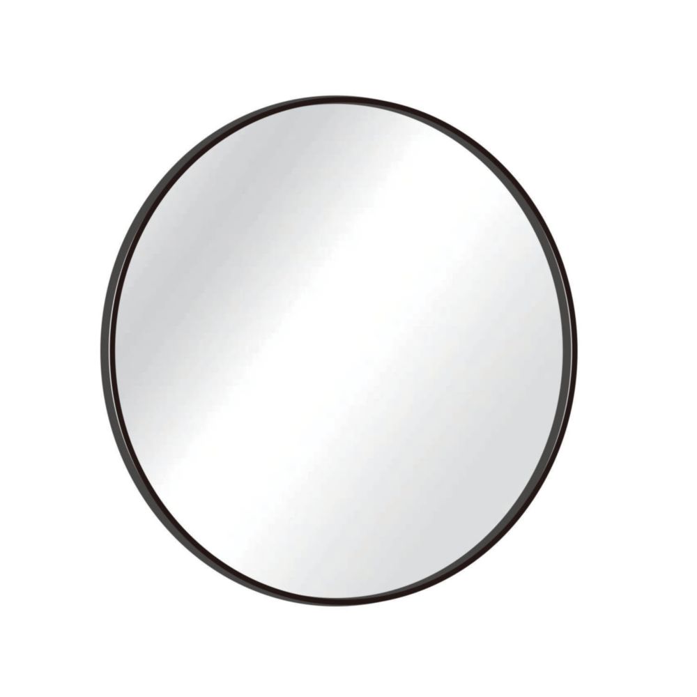 Espejo Circular 70 Cm Negro Metal - Promart