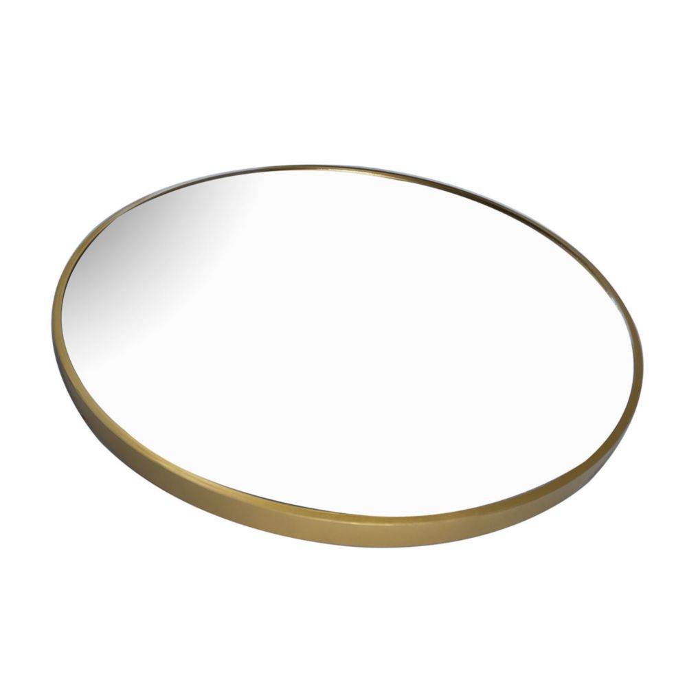 Espejo Circular 70 Cm Dorado - Promart