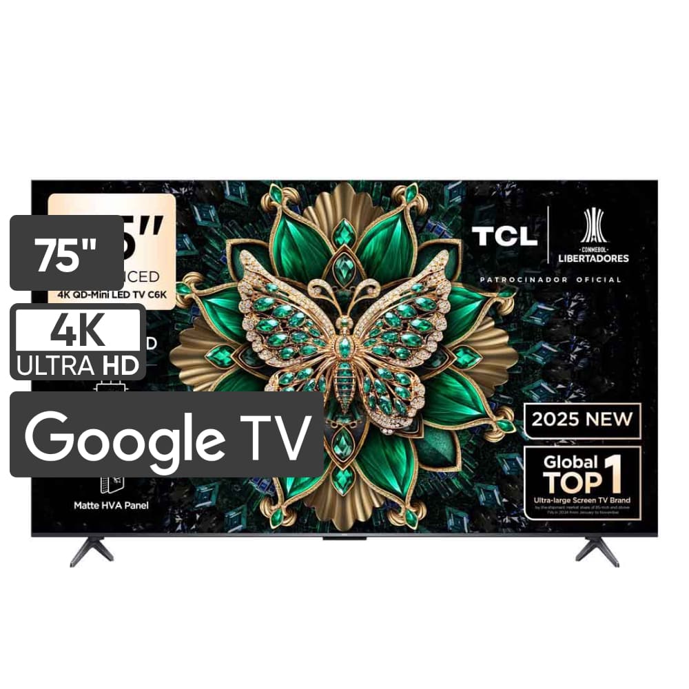 Televisor TCL Mini LED 75" UHD 4K Smart TV 75C6K - Promart