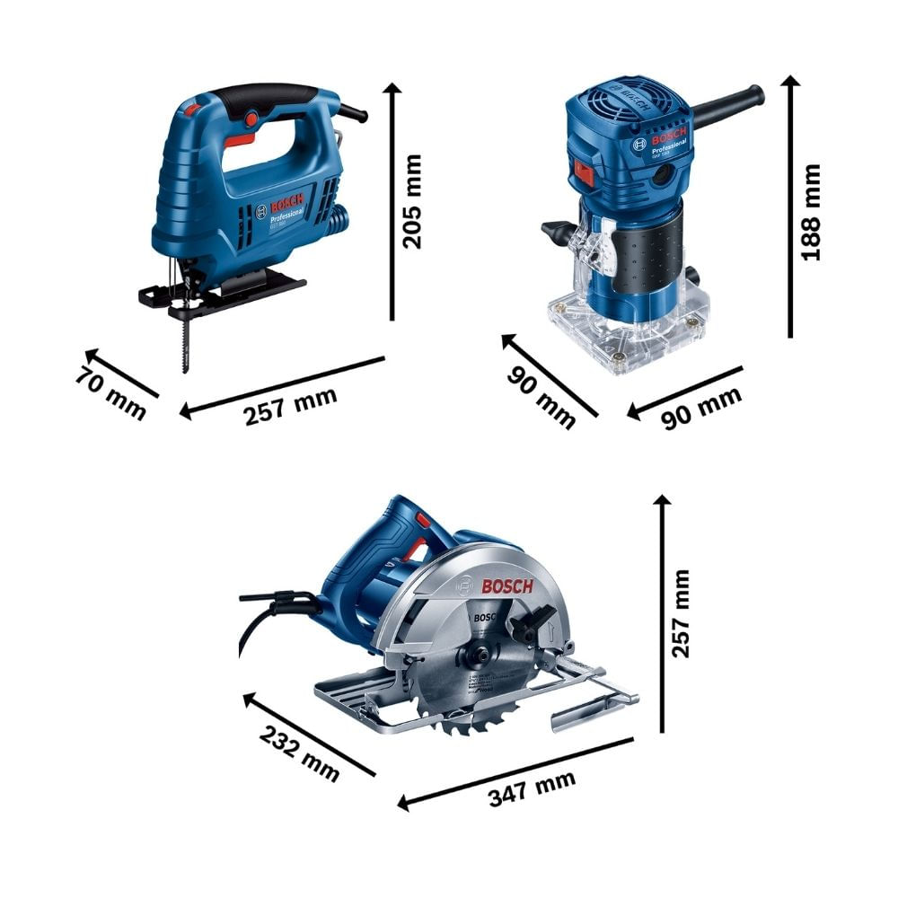 COMBO Bosch: Sierra Circular GKS 150 + Sierra Caladora GST 680 ...