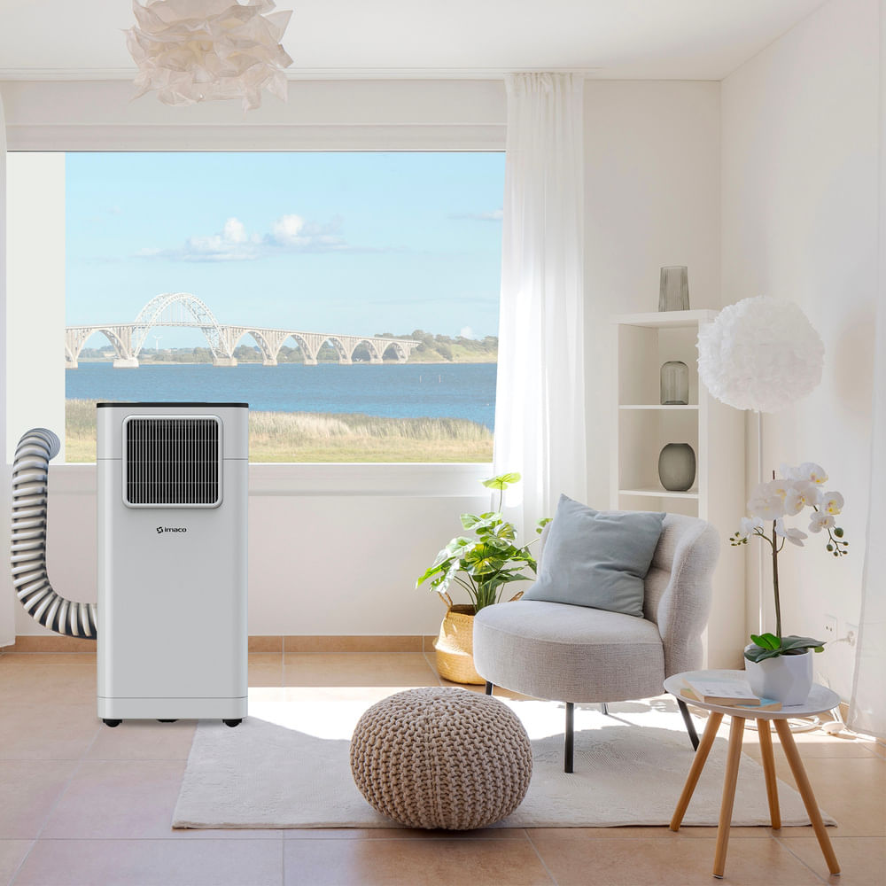 Aire Acondicionado Portátil Imaco AC7000 6500 BTU Blanco con Control ...