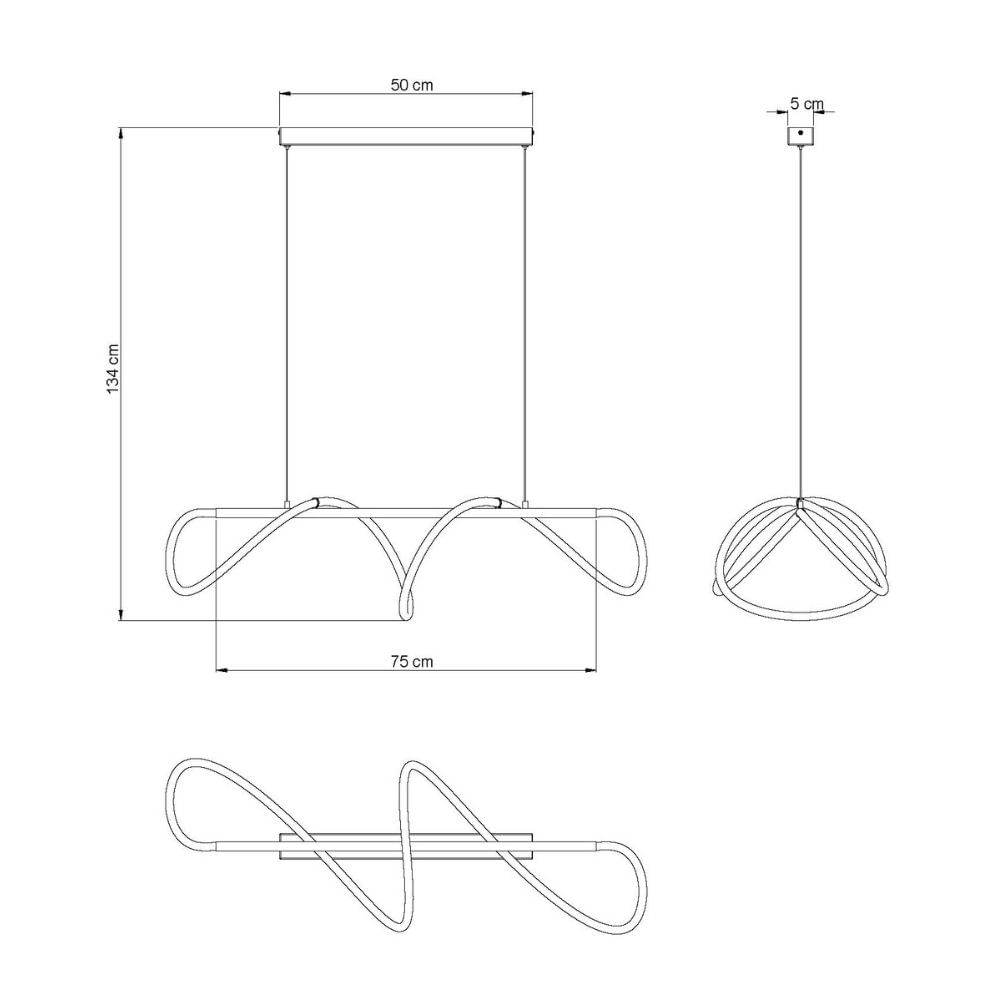 Lámpara Colgante Led Orange Infinite 23W Luz Cálida - Promart