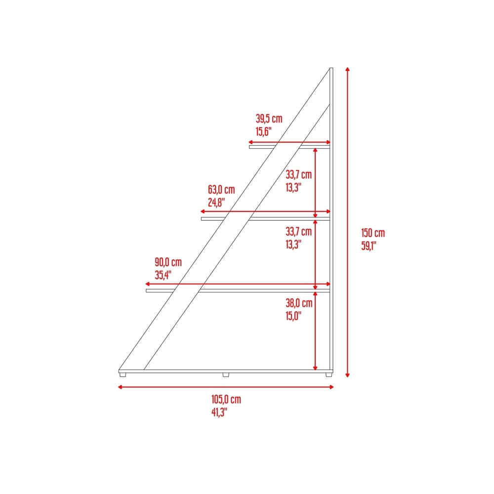 Biblioteca diagonal Lorain 4 niveles Fresno - Promart