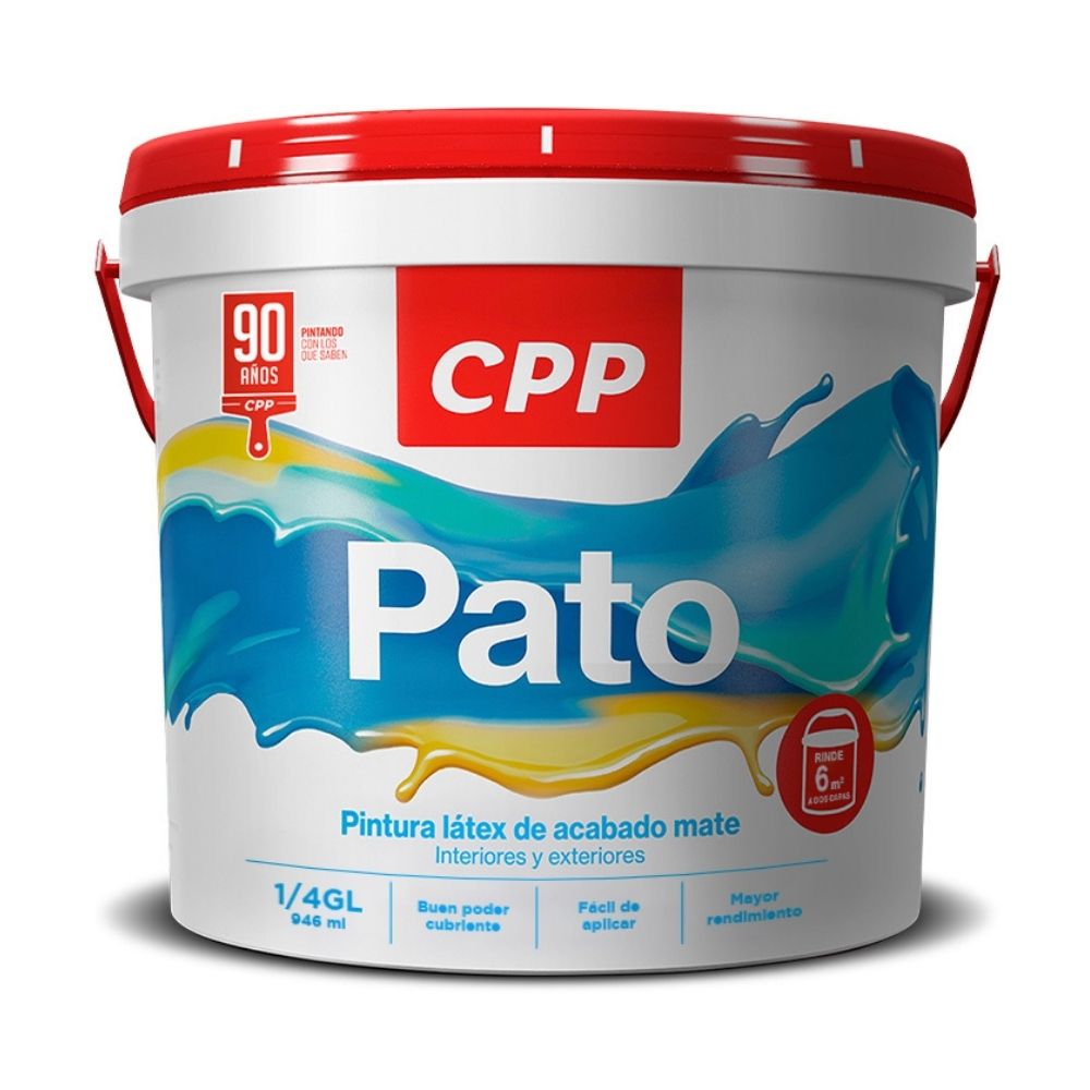 Pintura CPP Pato Blanco Mate 1/4gl - Promart