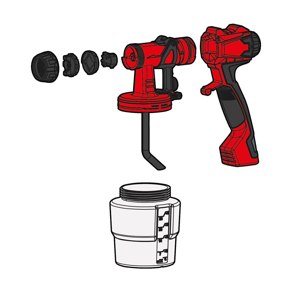 Pistola para pintar Einhell TC-SY 700S 1000ml 700W - Promart