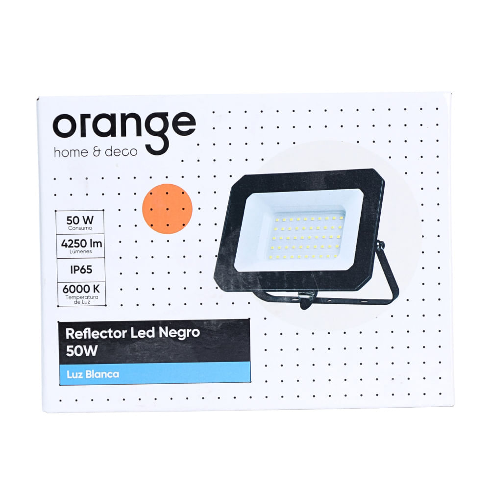 Reflector LED Orange 50w IP65 Luz Fría - Promart