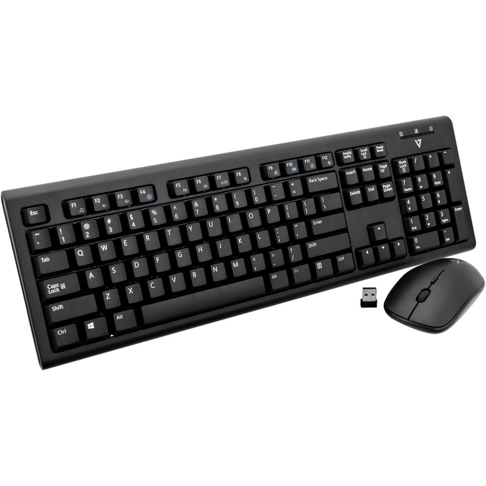 V7 Wireless Keyboard & Mouse Set (Black) | Promart.pe - Promart