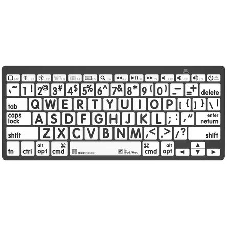 Logickeyboard XL Print American English Bluetooth 3.0 Mini Keyboard ...
