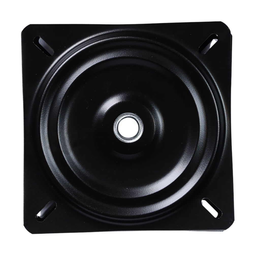 Base Giratoria de Acero Modelo 360° Negro de 16x16cm - Promart