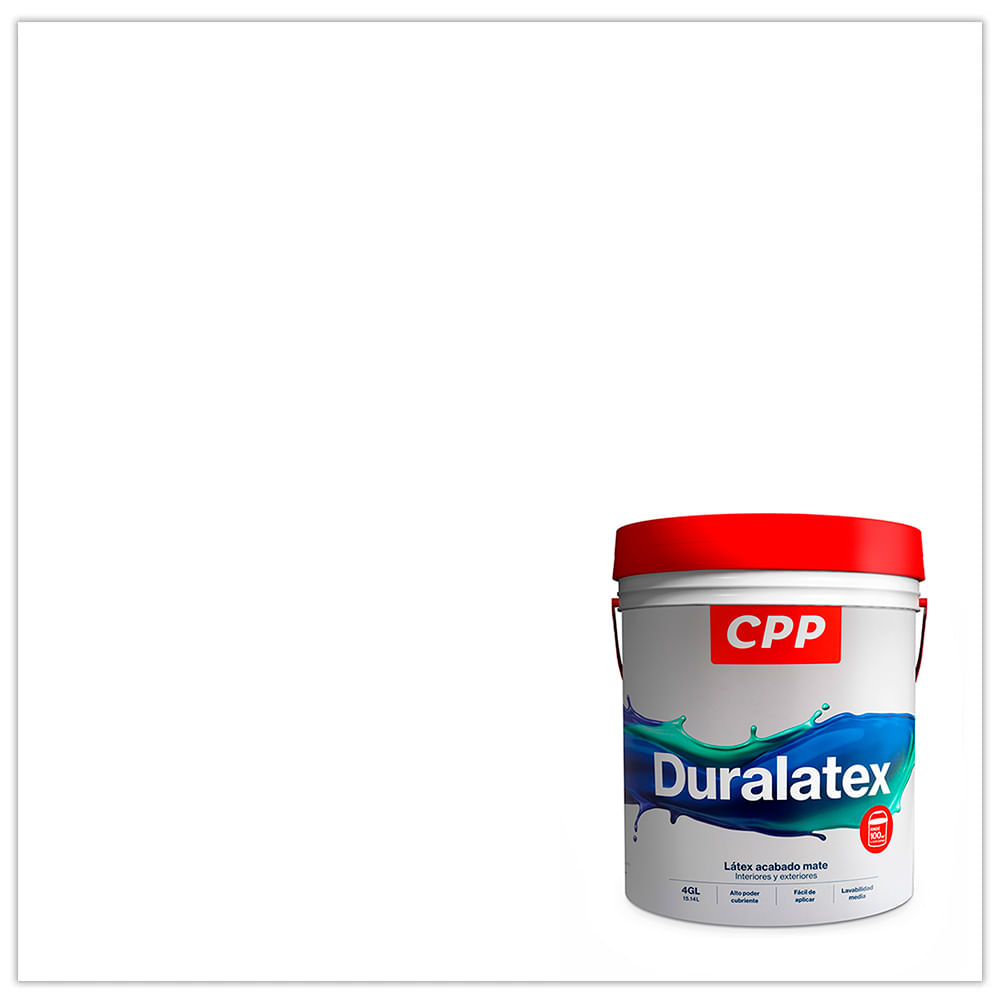 COMBO Pintura Latex Duralatex CPP Blanco 4 galones + Sellador CPP 4 galones - Promart