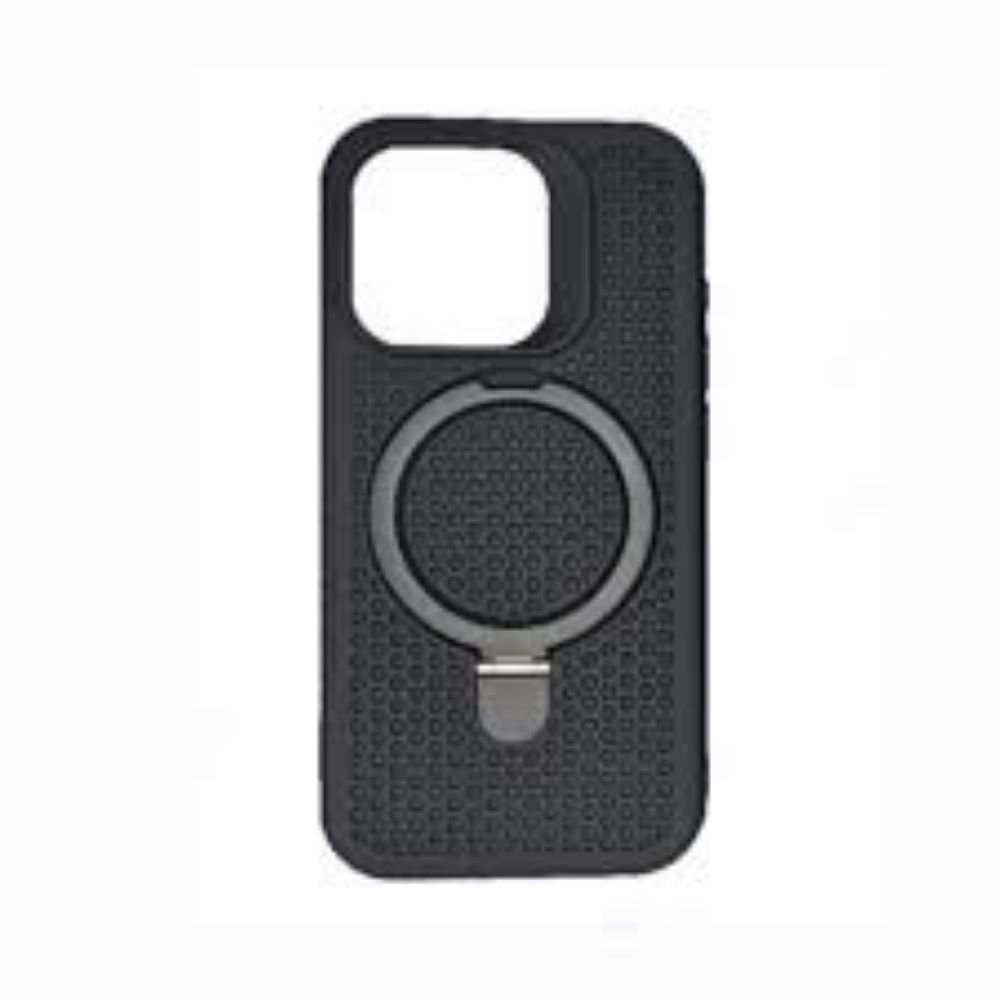 Case moket con soporte y magsafe para iphone 14 pro max negro - Promart
