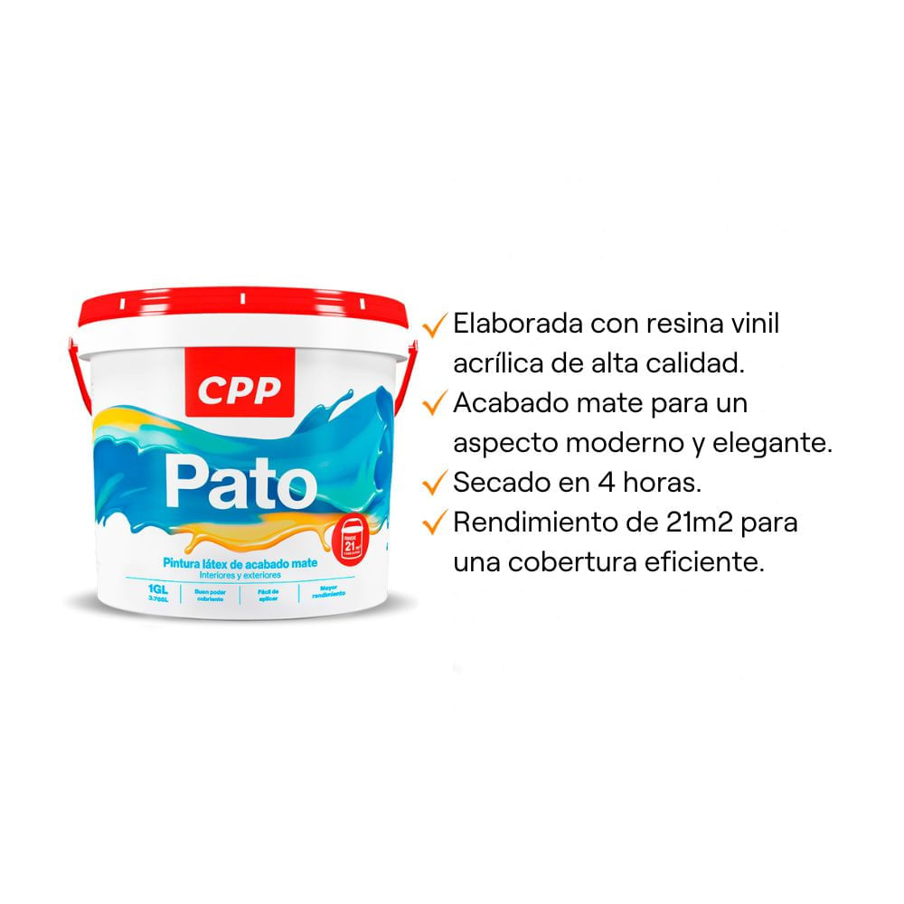 Pintura Látex Classic Blanco Mate 1 gal CPP | Promart.pe - Promart