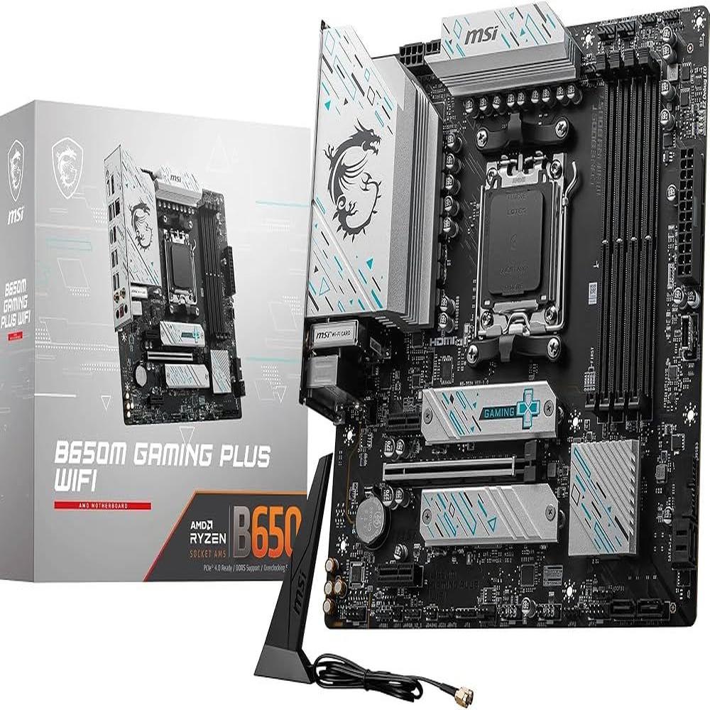 Motherboard MSI B650M GAMING PLUS WIFI Chipset AMD B650 AMD AM5 mATX - Promart