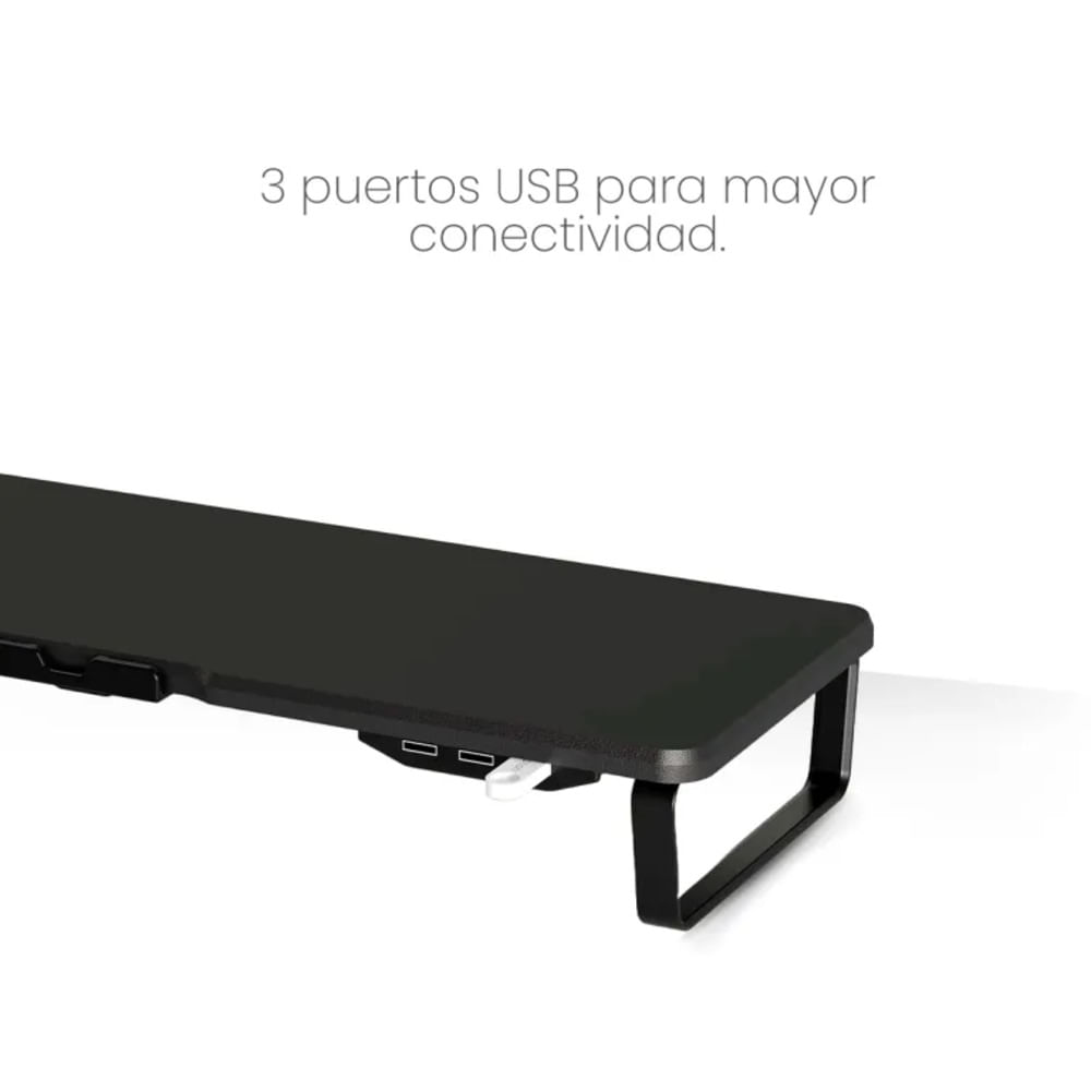 Base Soporte Elevador Haven M108 Stand Para Monitor y Laptop Usb 3.0 ...