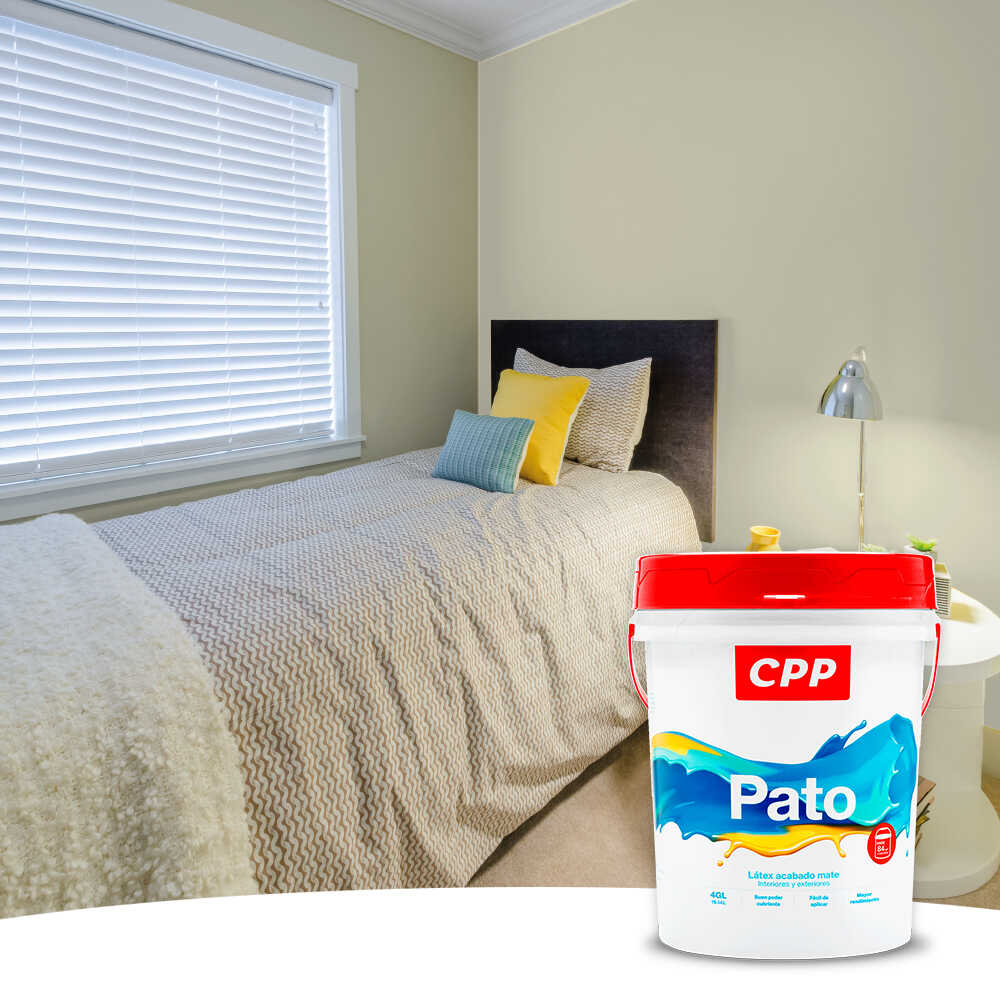 COMBO Pintura Látex Pato CPP Blanco Humo 4 galones + Sellador CPP 4 galones - Promart