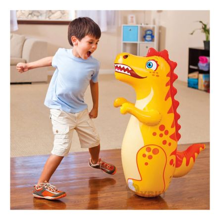 Porfiado Inflable Resistente de Dinosaurio Y+Papel de Regalo | Promart ...