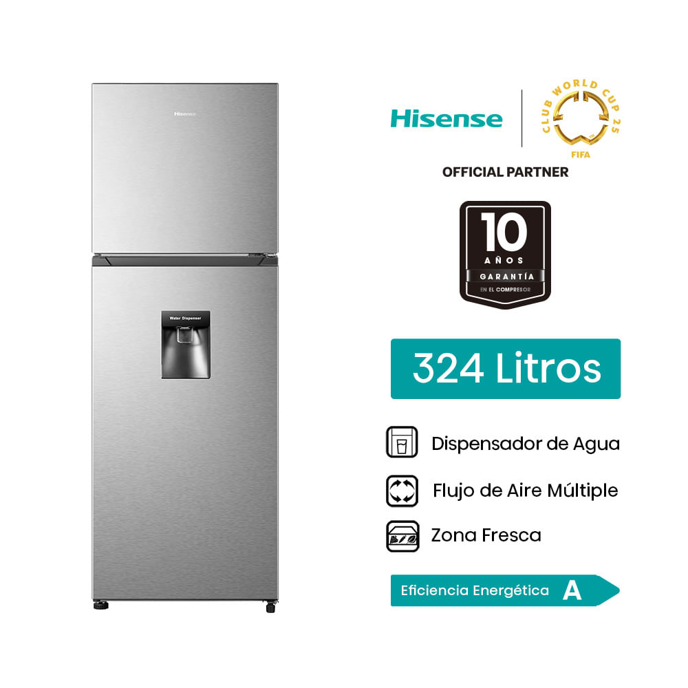 Refrigeradora Hisense 324L RT3N320NMC S/D Gris | Promart.pe - Promart