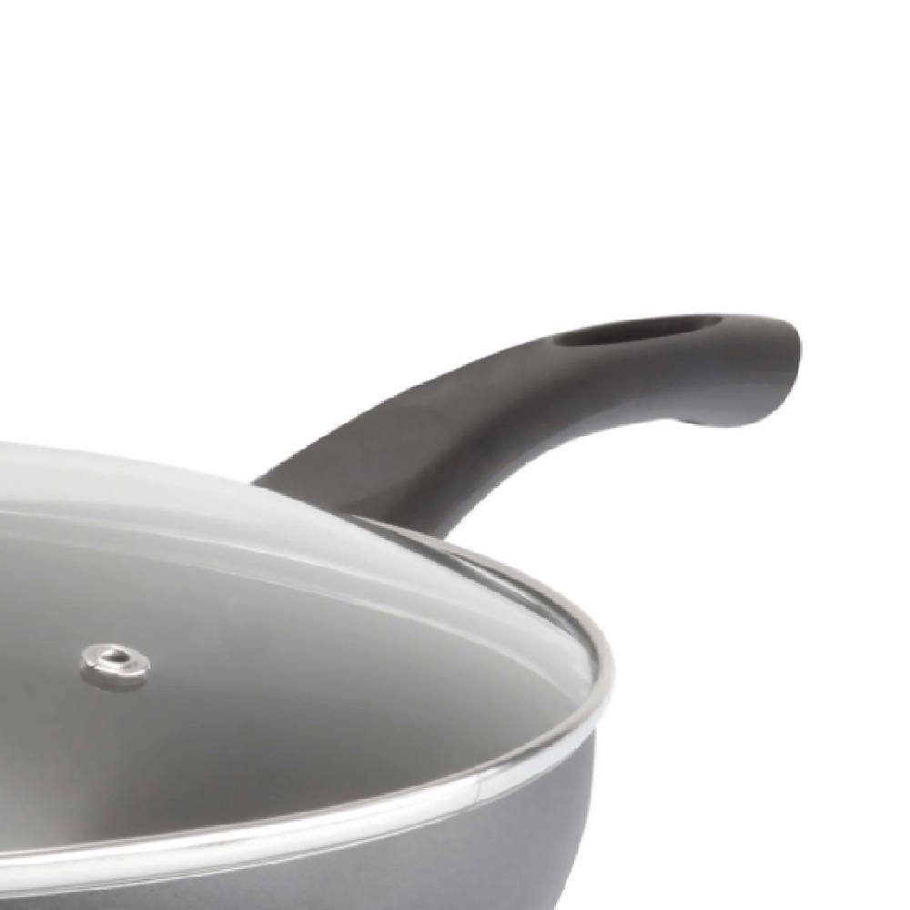 Sartén Wok Antiadherente 28 cm Tapa de Vidrio | Promart.pe - Promart