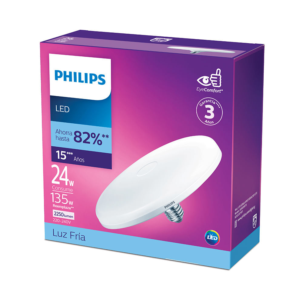 Foco LED UFO 24W E27 Luz Blanca - Promart