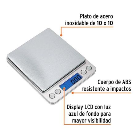 BALANZA DIGITAL MINI DE PRECISION- ACERO | Promart.pe - Promart