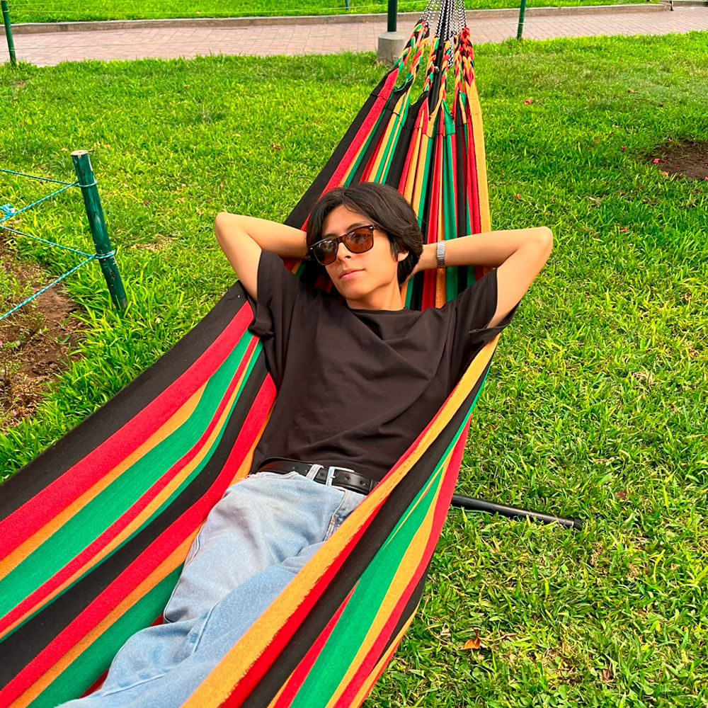 Hamacas Andina Color Rasta de Algodón - Hamacas Lizaraso | Promart.pe ...