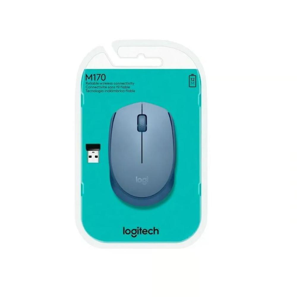 Mouse Logitech M170 Wireless Blue Gray | Promart.pe - Promart