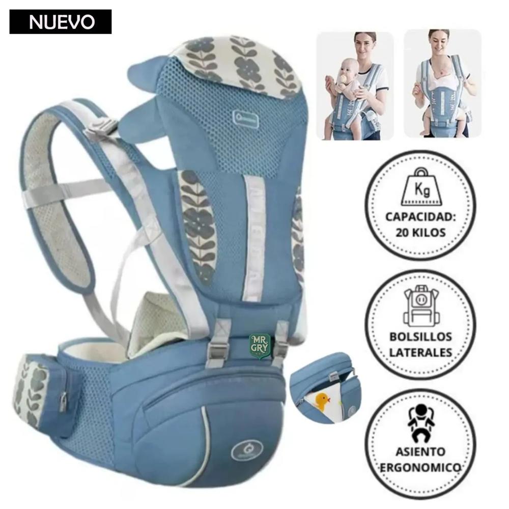 Canguro para Bebé Ergonómico Única Mia Azul - Promart