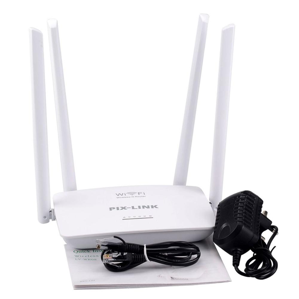 Router Inalámbrico WiFi 4 Antenas 300 Mbps con WPS y Cifrado WPA2 ...