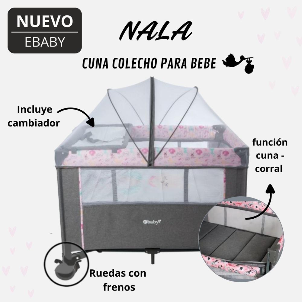 Cuna Colecho Corral Nala con cambiador Rosado Hot| Promart.pe - Promart