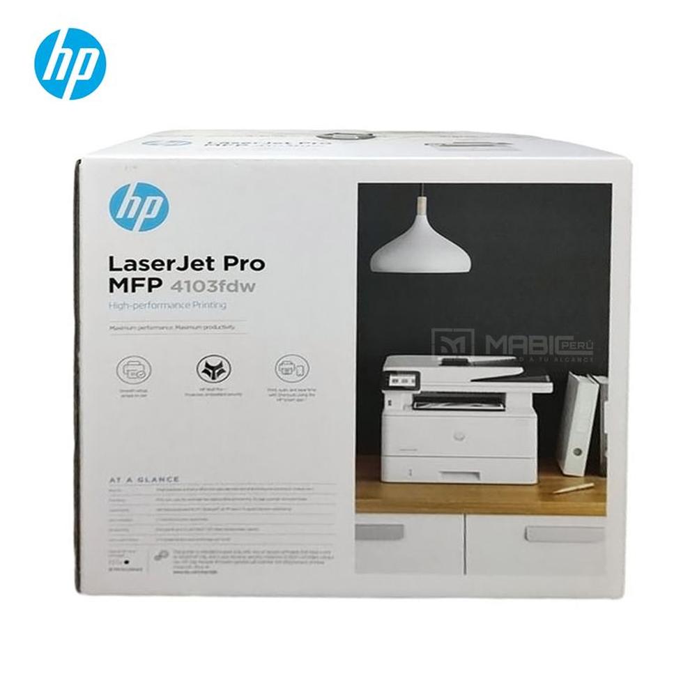 Impresora Multifuncional Hp LaserJet Pro MFP 4103fdw Duplex WIFI ADF ...