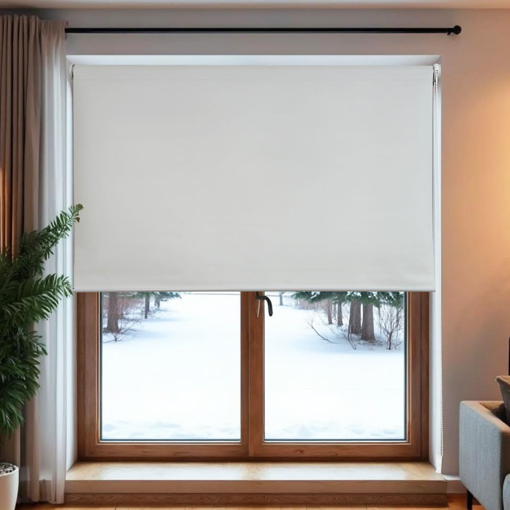Cortina Roller Blackout Prima Blanco 120x160cm Orange - Promart