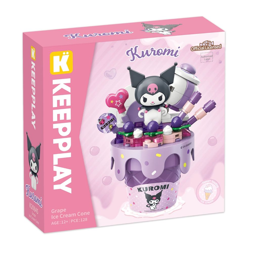 Cono De Helado Armable Hello Kitty & Friends Kuromi - Promart